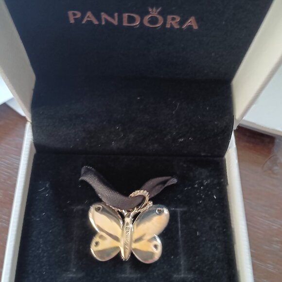 Pandora | Jewelry | Pandora Butterfly Necklace Charm | Poshmark